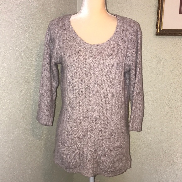 Pink Rose | Sweaters | Pink Rose Premium Gray Sweater Size Medium ...